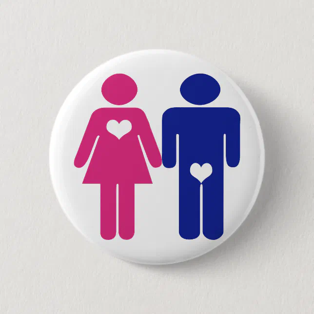 Men VS Women Novelty Fun Buttons | Zazzle