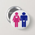 Men VS Women Novelty Fun Buttons | Zazzle