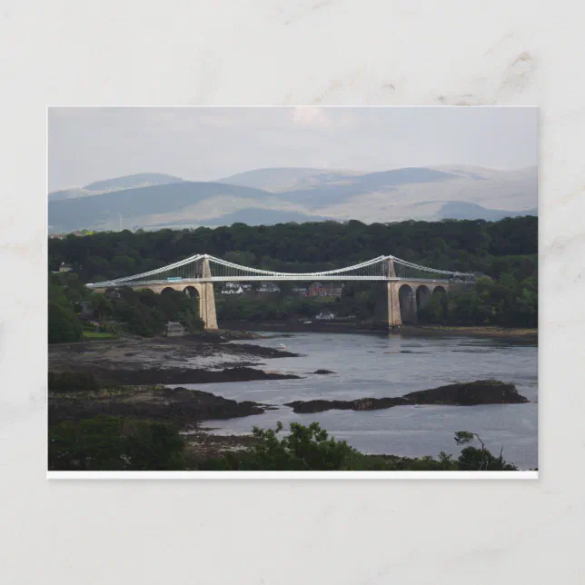 Menai Bridge Postcard | Zazzle