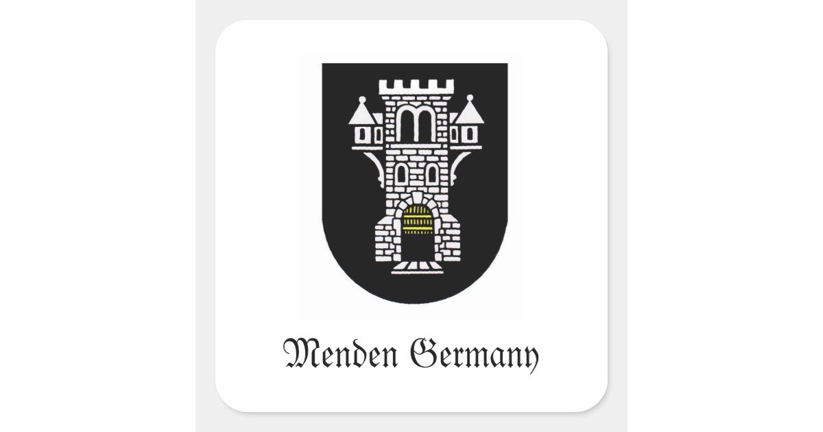 Menden Germany Square Sticker | Zazzle