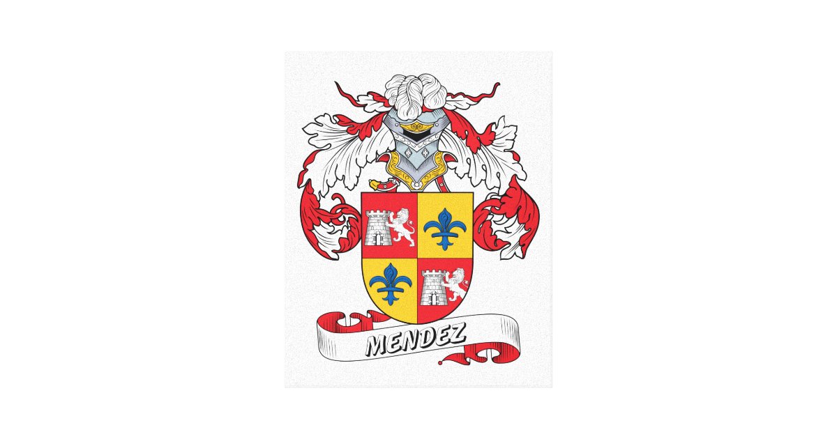 Mendez Family Crest Canvas Print | Zazzle