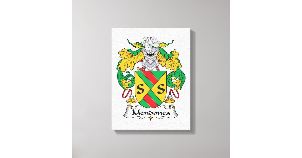 Mendonca Family Crest Canvas Print | Zazzle