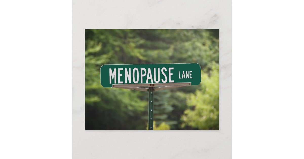 Menopause Lane Postcard | Zazzle