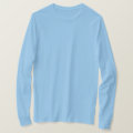 Men's Basic Long Sleeve T-Shirt Light Blue | Zazzle