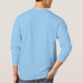 Men's Basic Long Sleeve T-Shirt Light Blue | Zazzle