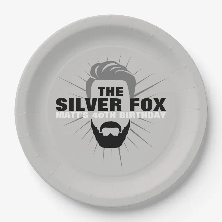 Men's birthday party paper plates | Zazzle