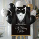 Mens Black White Tuxedo Welcome Sign | Zazzle