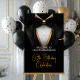 Mens BlackGold Tuxedo Birthday Party Welcome Sign | Zazzle