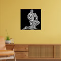 Mens Bodybuilding Pose Poster | Zazzle