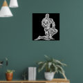Mens Bodybuilding Pose Poster | Zazzle