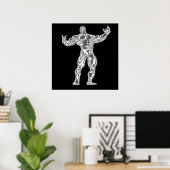 Mens Bodybuilding Poster | Zazzle