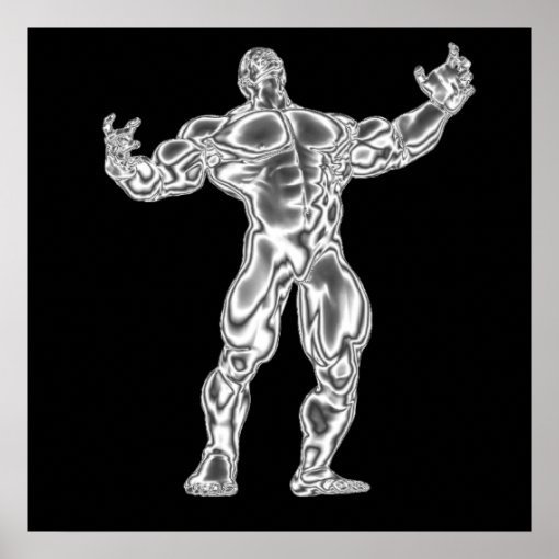 Mens Bodybuilding Poster | Zazzle