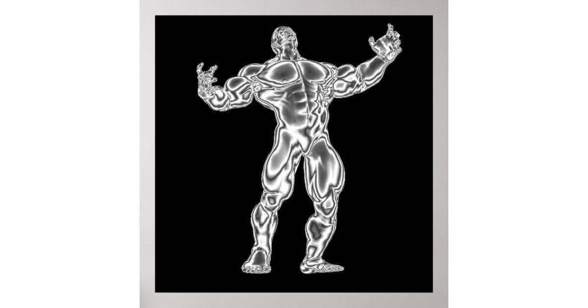 Mens Bodybuilding Poster | Zazzle