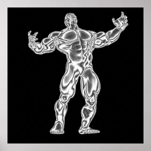 Mens Bodybuilding Poster | Zazzle