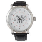 Men's Classy Personalized Monogram Watch | Zazzle