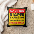 Mens Daddy Diaper Kit New Dad Survival Dad's Baby Throw Pillow | Zazzle