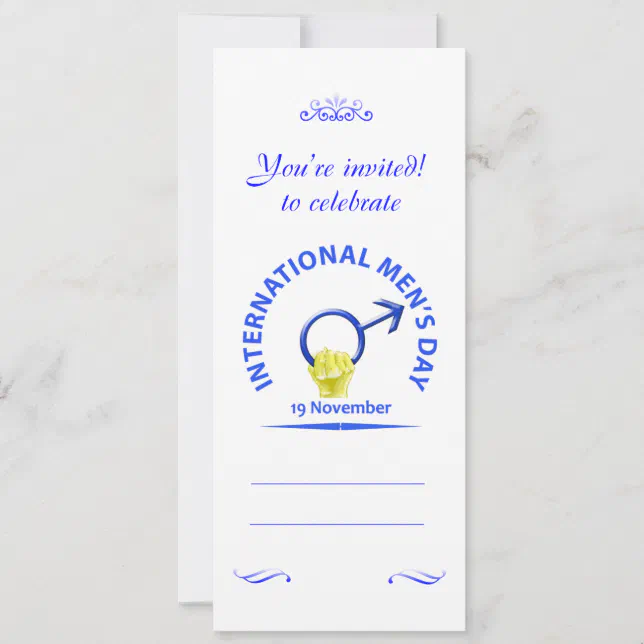 Men's Day Invitations | Zazzle
