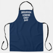 Men's Elegant Navy Blue Modern Simple Dad Chef Apron | Zazzle