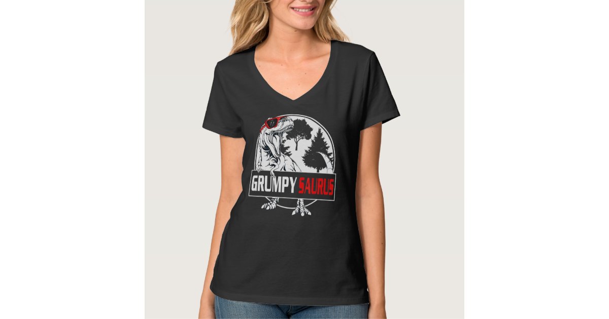 Mens Father's Day Grumpysaurus Rex Dinosaur Grump T-Shirt | Zazzle