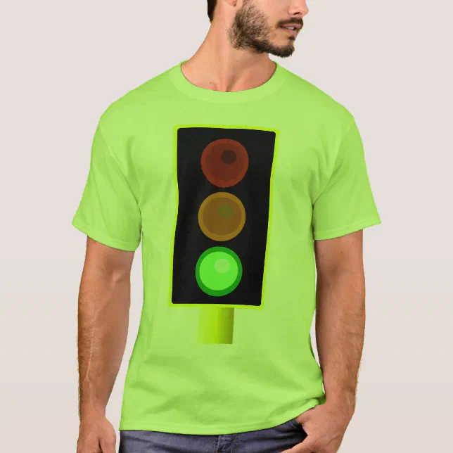 Mens Green Traffic Light Shirt | Zazzle