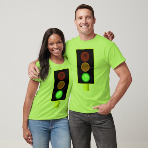 Mens Green Traffic Light Shirt | Zazzle