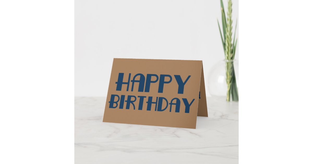 Men's Happy Birthday Card | Zazzle