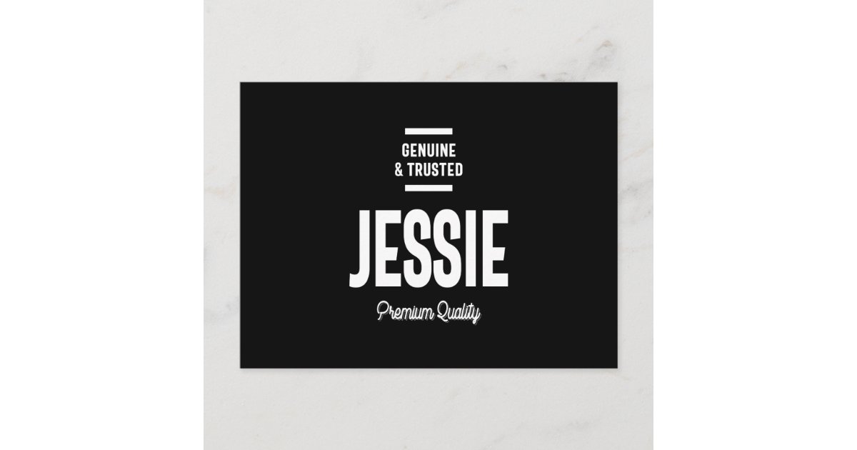 Mens Jessie Name Gift Postcard | Zazzle