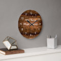 Mens Man Cave Design Large Clock | Zazzle