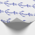 Men's Nautical Boat Anchor Wrapping Paper | Zazzle
