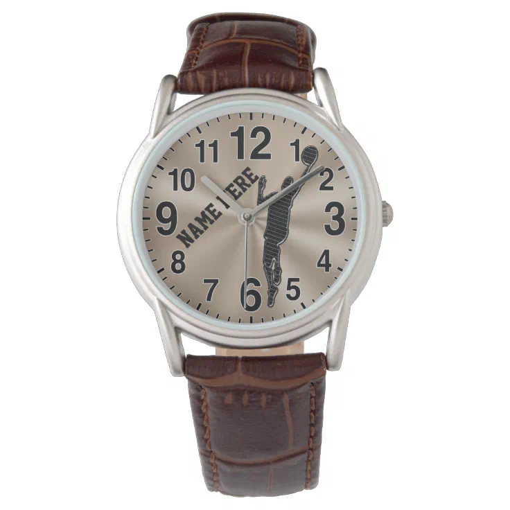 Men's Personalized Basketball Watches | Zazzle