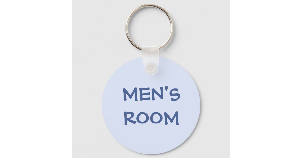 Men's restroom keychain | Zazzle