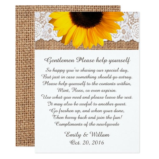Mens Restroom Wedding Basket Sign Invitation | Zazzle.com