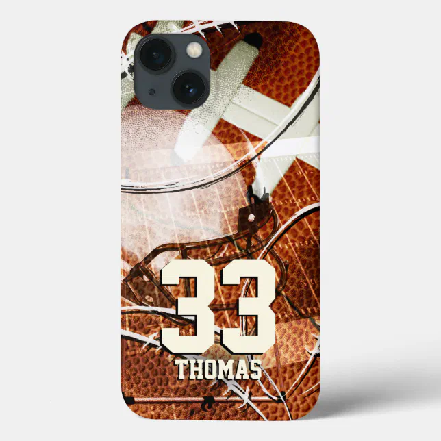 mens sports football gear grunge Case-Mate iPhone case | Zazzle