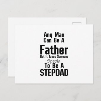 Mens Stepdad Gift Dads Stepdad Grandpa Postcard | Zazzle