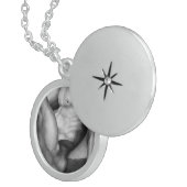 Men's Sterling Silver Locket Male Bodybuilder Art | Zazzle