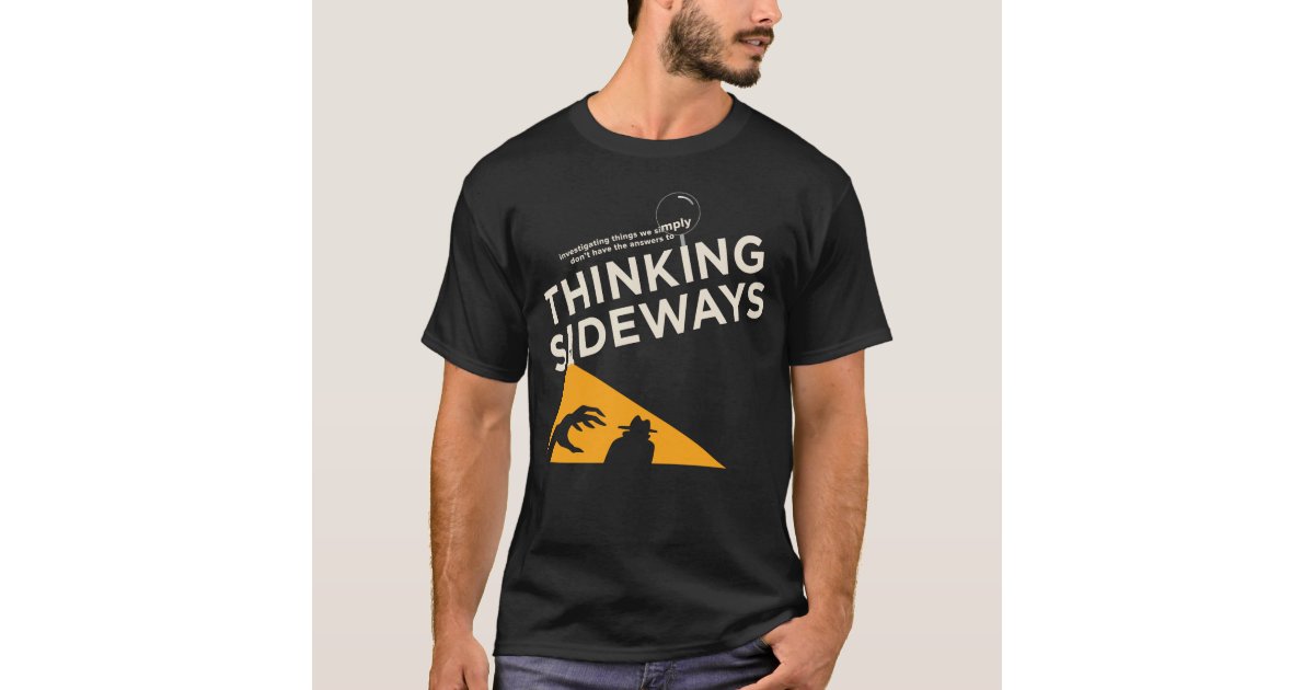 Mens Thinking Sideways Podcast logo 2016 T-Shirt | Zazzle