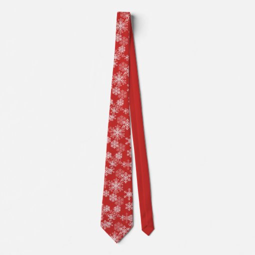 Men's Tie-Christmas Snowflakes Tie | Zazzle