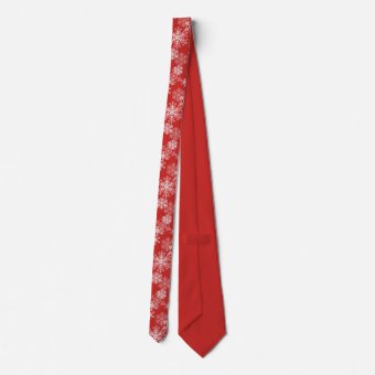 Men's Tie-Christmas Snowflakes Tie | Zazzle