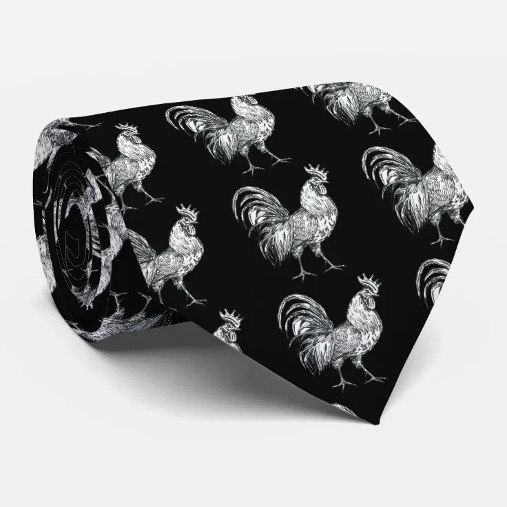 Men's Ties, Farm Animal Collection, Rooster Tie | Zazzle