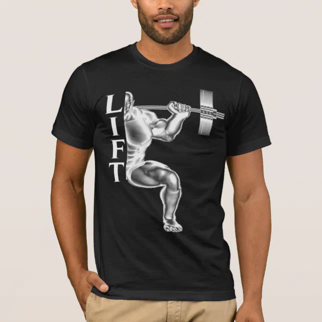 Mens Weightlifting T-Shirt | Zazzle
