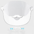 Men's White Beard Face Shield | Zazzle