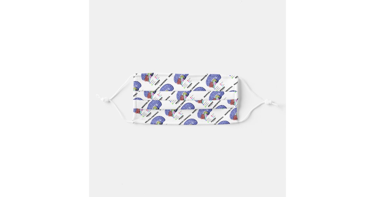 Mental Firewall Inside Anatomical Brain Adult Cloth Face Mask | Zazzle