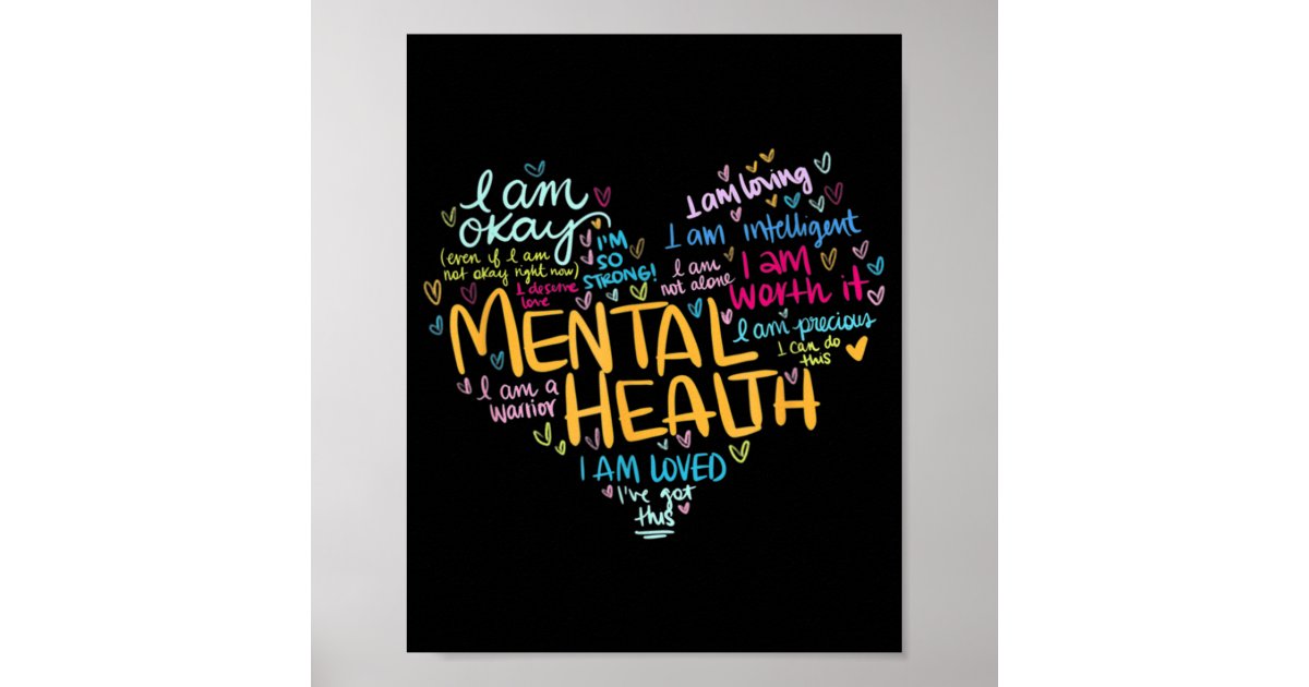 Mental Health Awareness Depression Poster | Zazzle