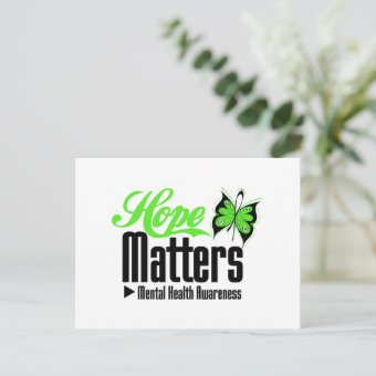 Mental Health Awareness Hope Matters Postcard | Zazzle