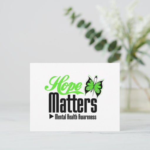 Mental Health Awareness Hope Matters Postcard | Zazzle