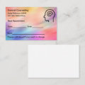 Mental Health Counselor Appointment Cards | Zazzle