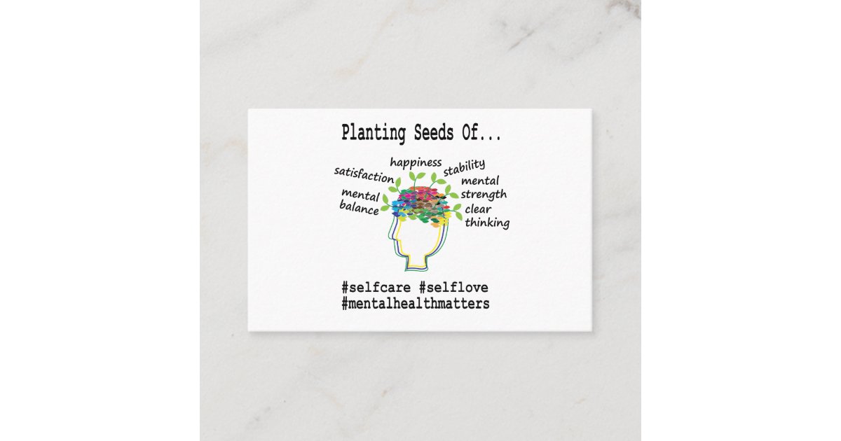 Mental Health Counselor Business Card | Zazzle