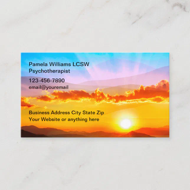 Mental Health Counselor Psychotherapist Business Card | Zazzle