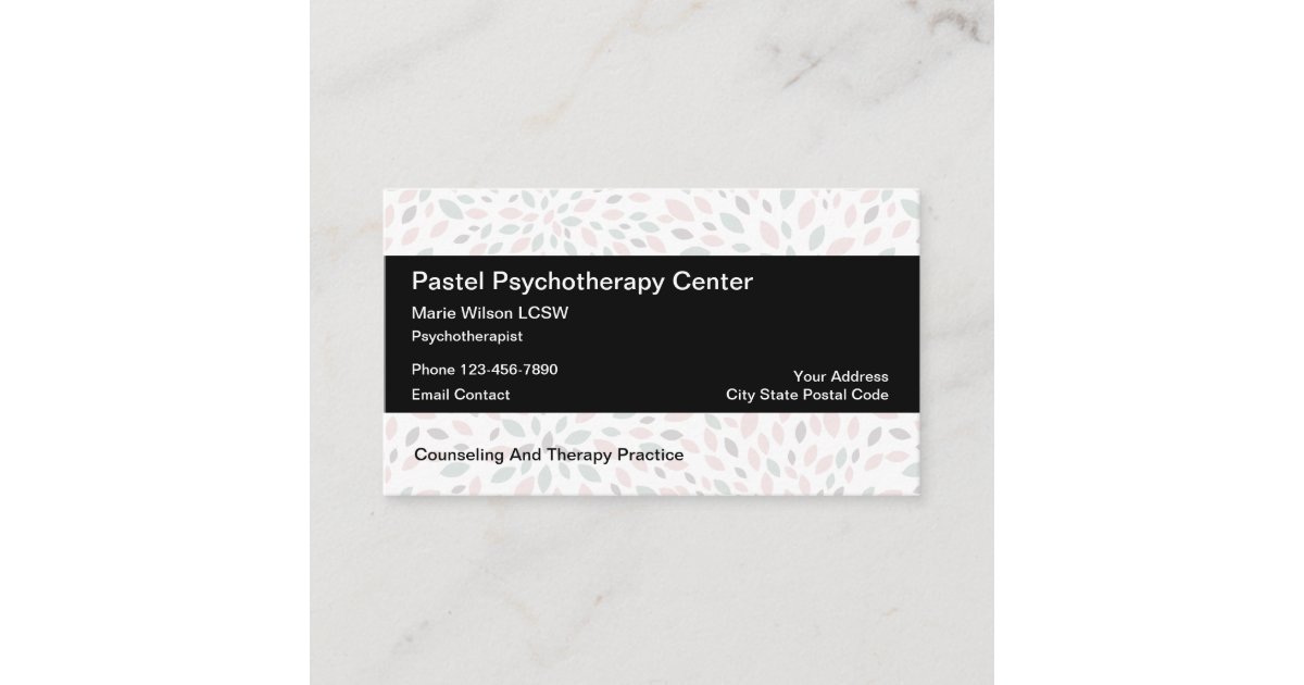 Mental Health Psychotherapy Business Card | Zazzle
