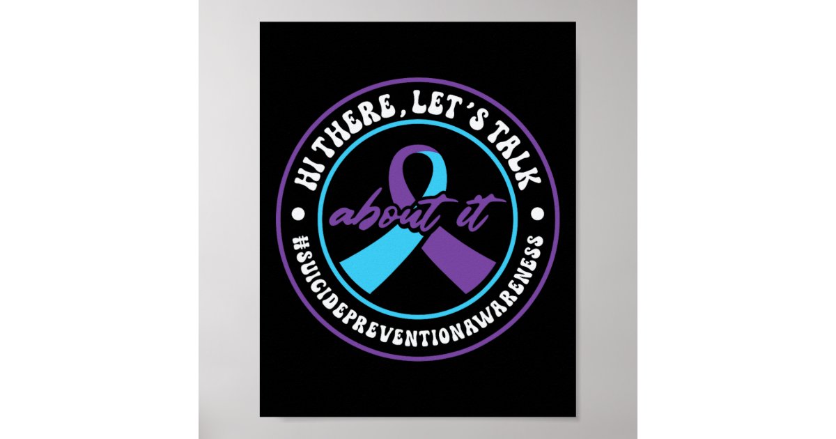Mental Health Support 988 Suicide Prevention Week Poster | Zazzle